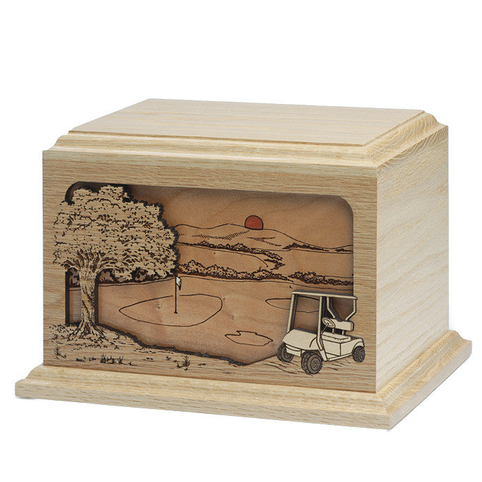 Dimension Golf Wood Urn — Urns Northwest