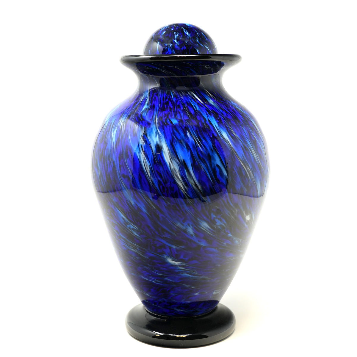 Hand Blown Glass Cremation Urn in Atlantic Water — Urns Northwest