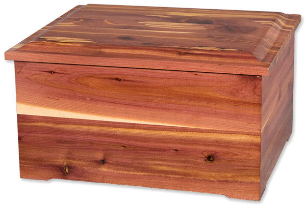 Cedar Wood Cremation Urn with Memory Chest Combo Made in the USA — Urns ...