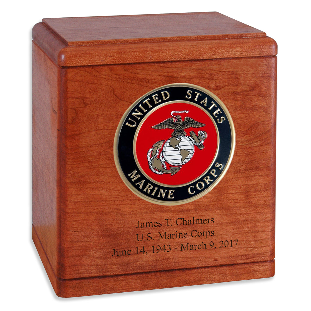 Freedom Solid Wood Military Cremation Urn Made in the USA — Urns Northwest