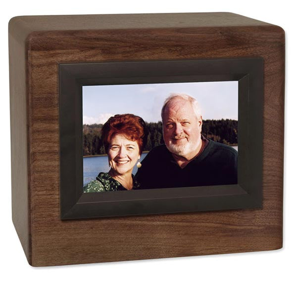 Wooden Picture Frame Companion Urn with 5x7 Photo Frame — Urns Northwest