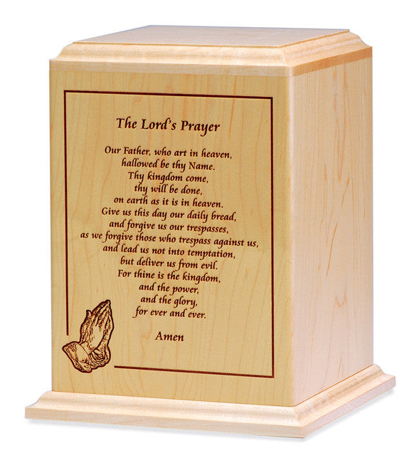 Lord's Prayer Cremation Urn — Urns Northwest