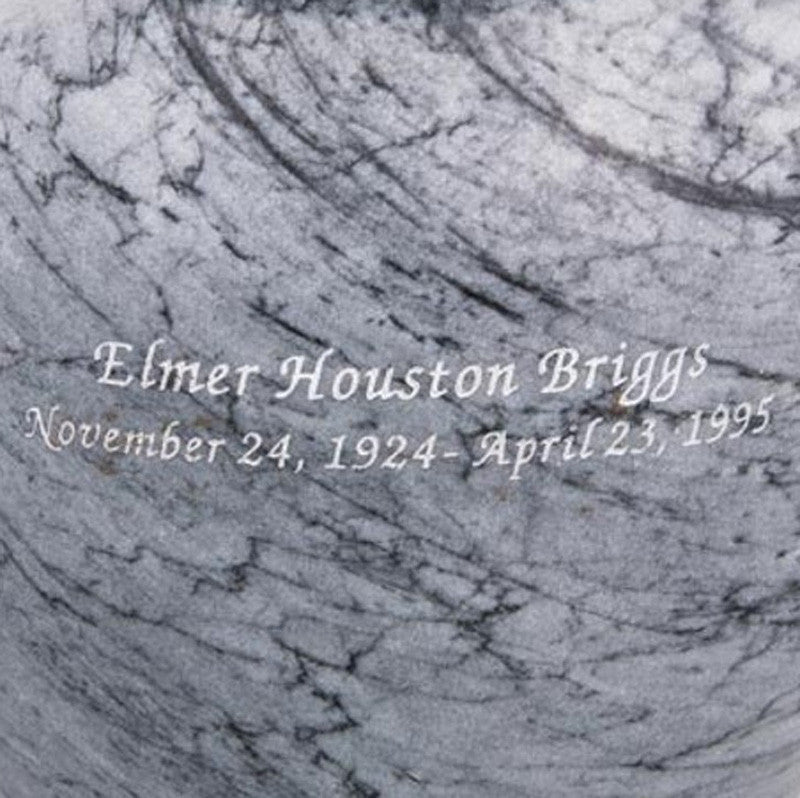 Personalized laser engraving on wood urns — Urns Northwest