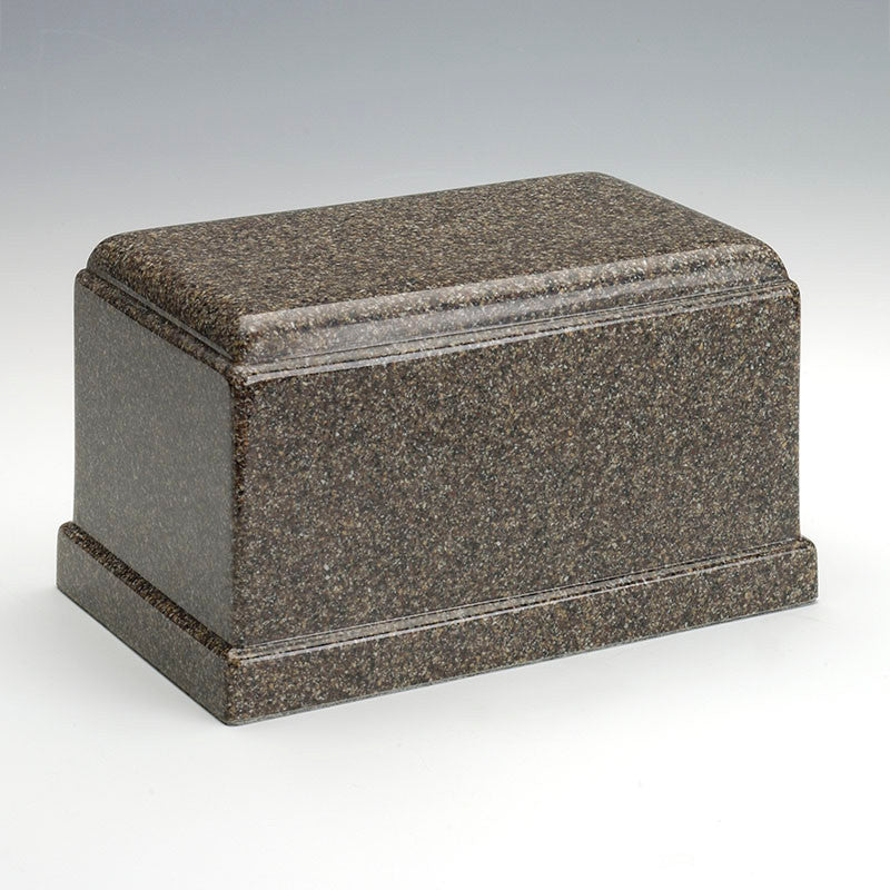 Olympus Cultured Granite Urn in Kodiak Brown — Urns Northwest