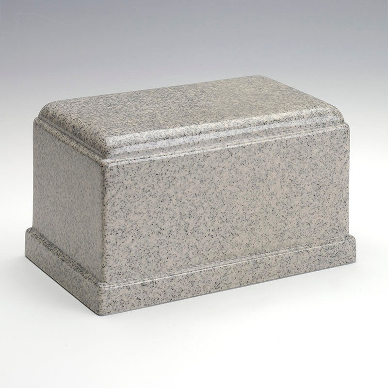 Olympus Cultured Granite Urn in Mist Gray — Urns Northwest