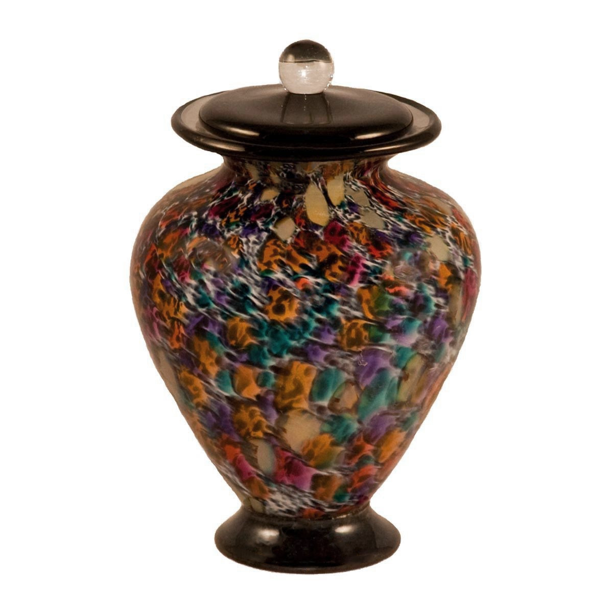 Small Hand Blown Glass Cremation Urn in Amato Desert — Urns Northwest