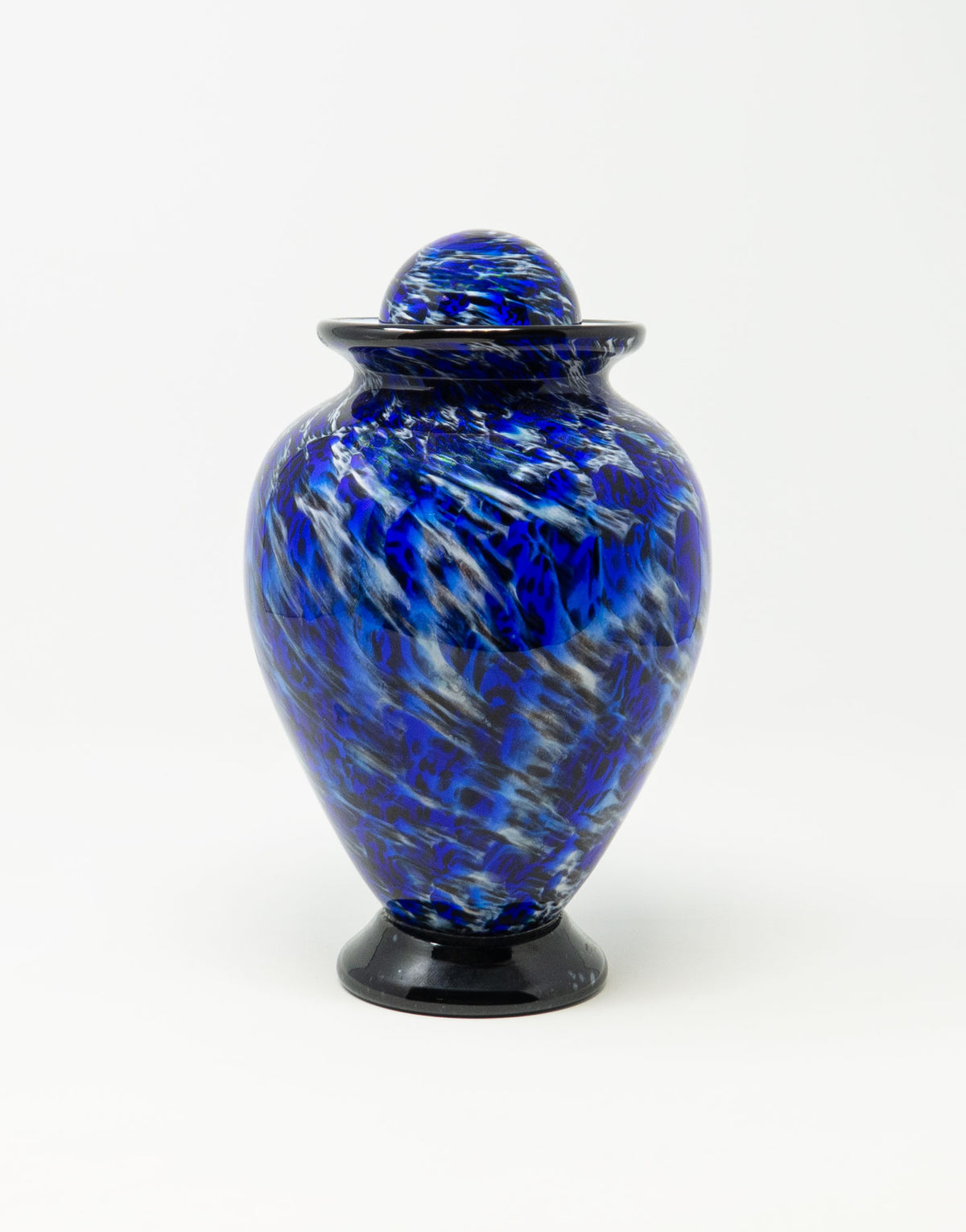 Small Hand Blown Glass Cremation Urn in Atlantic Water — Urns Northwest